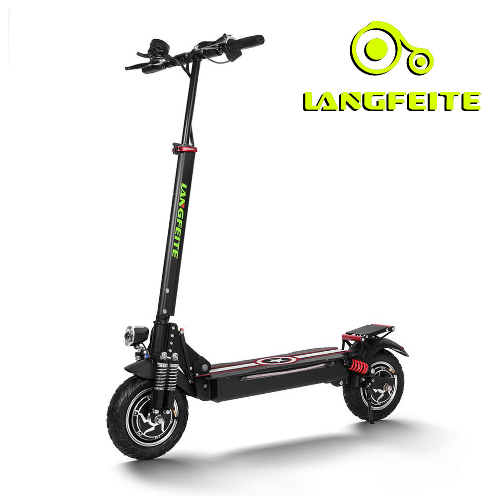 Langfeite L8s 48V 800W x2 雙驅 10" 電動滑板車 – SuperBiker