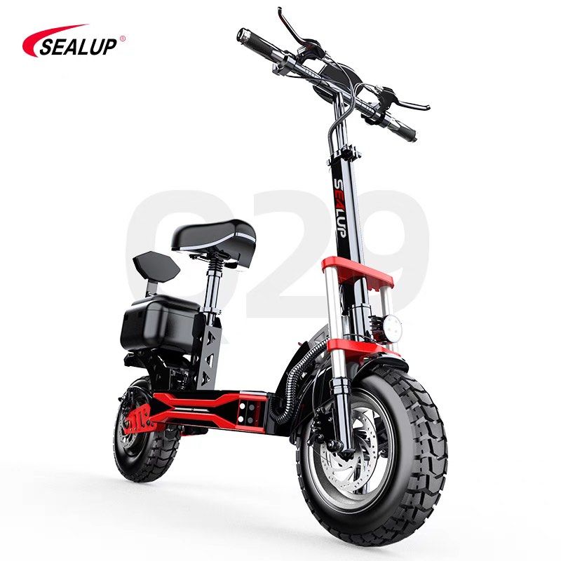 Sealup Q29 Offroad Electric scooter w/ back seat compartment – SuperBiker